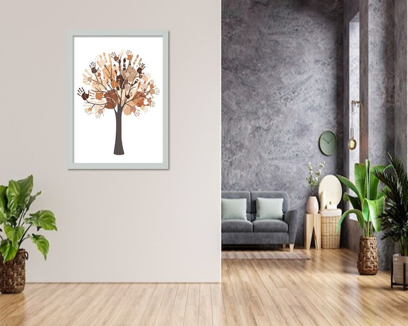 Diversity Wall Art, Handprint Tree of Life, Inclusive Classroom Decor ...