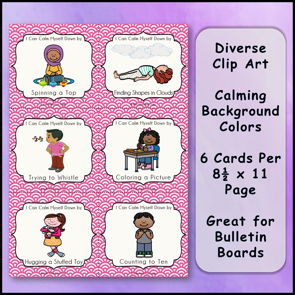 Calm Down Strategies Cards for Kids, Self-regulation Skills, Coping ...