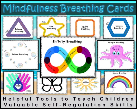 Mindfulness Breathing Exercises Activities for Kids | Etsy