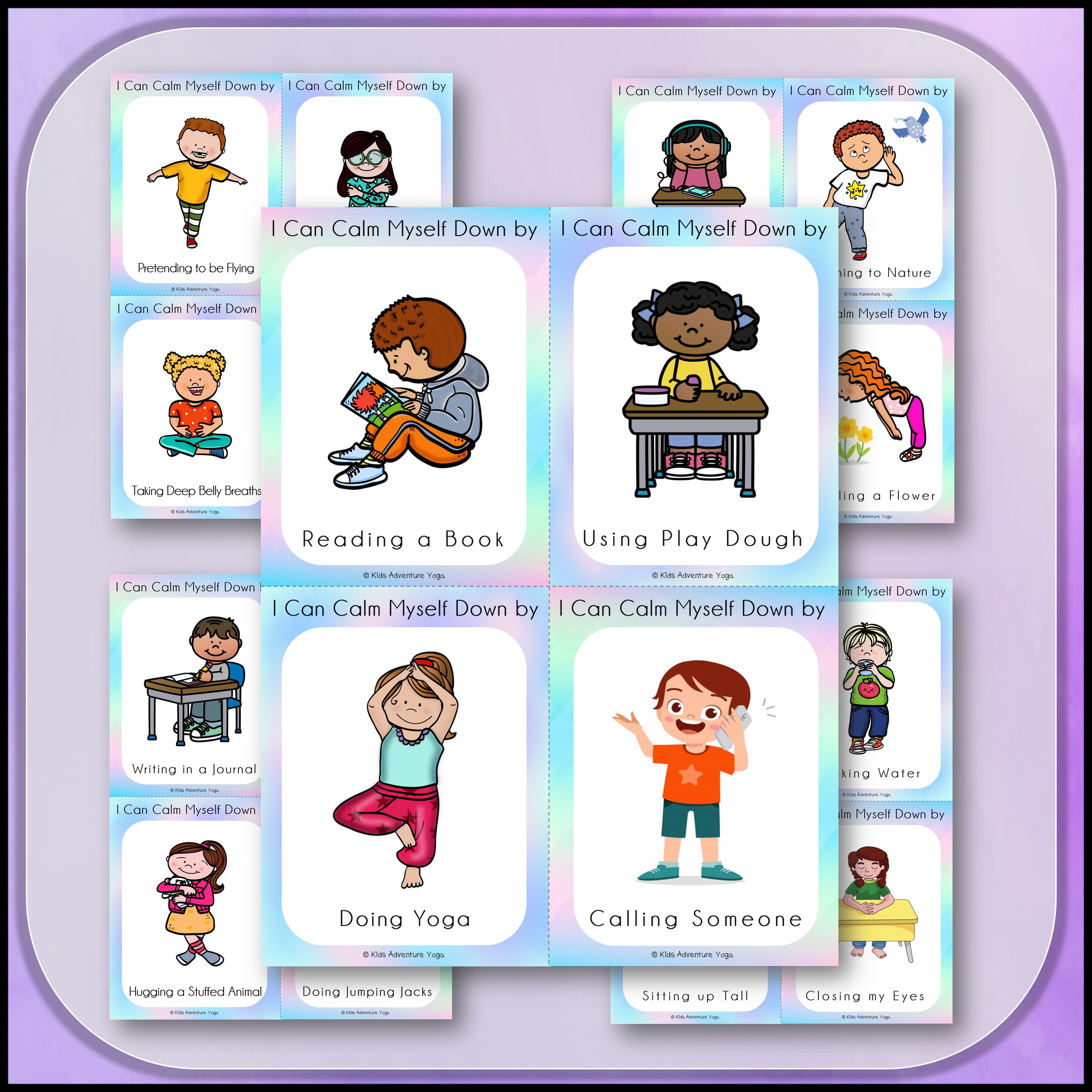 Calm Down Strategies Cards for Kids, Self-regulation, Coping Skills ...