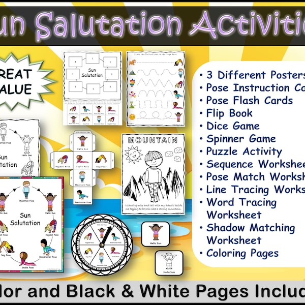 Sun Salutation Poster - Etsy