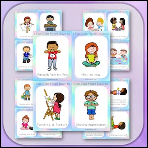 Calm Down Strategies Cards for Kids, Self-regulation, Coping Skills ...