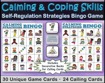Calm Down Strategies Cards for Kids, Self-regulation, Coping Skills ...