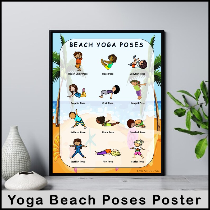 Beach Kids Yoga Games and Activities Set- INSTANT DOWNLOAD - Etsy