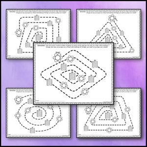 Mindfulness Breathing Coloring Pages for Self-regulation, Finger ...