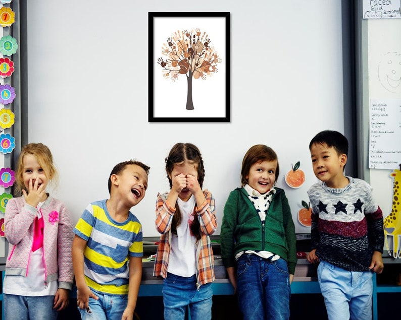 Diversity Wall Art, Handprint Tree of Life, Inclusive Classroom Decor ...