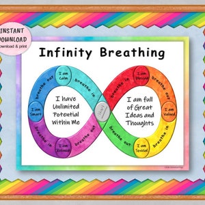 Positive Affirmations Kids Mindfulness Breathing Exercises Activity ...