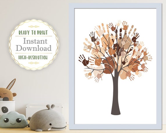 Diversity Wall Art Handprint Tree of Life Inclusive - Etsy