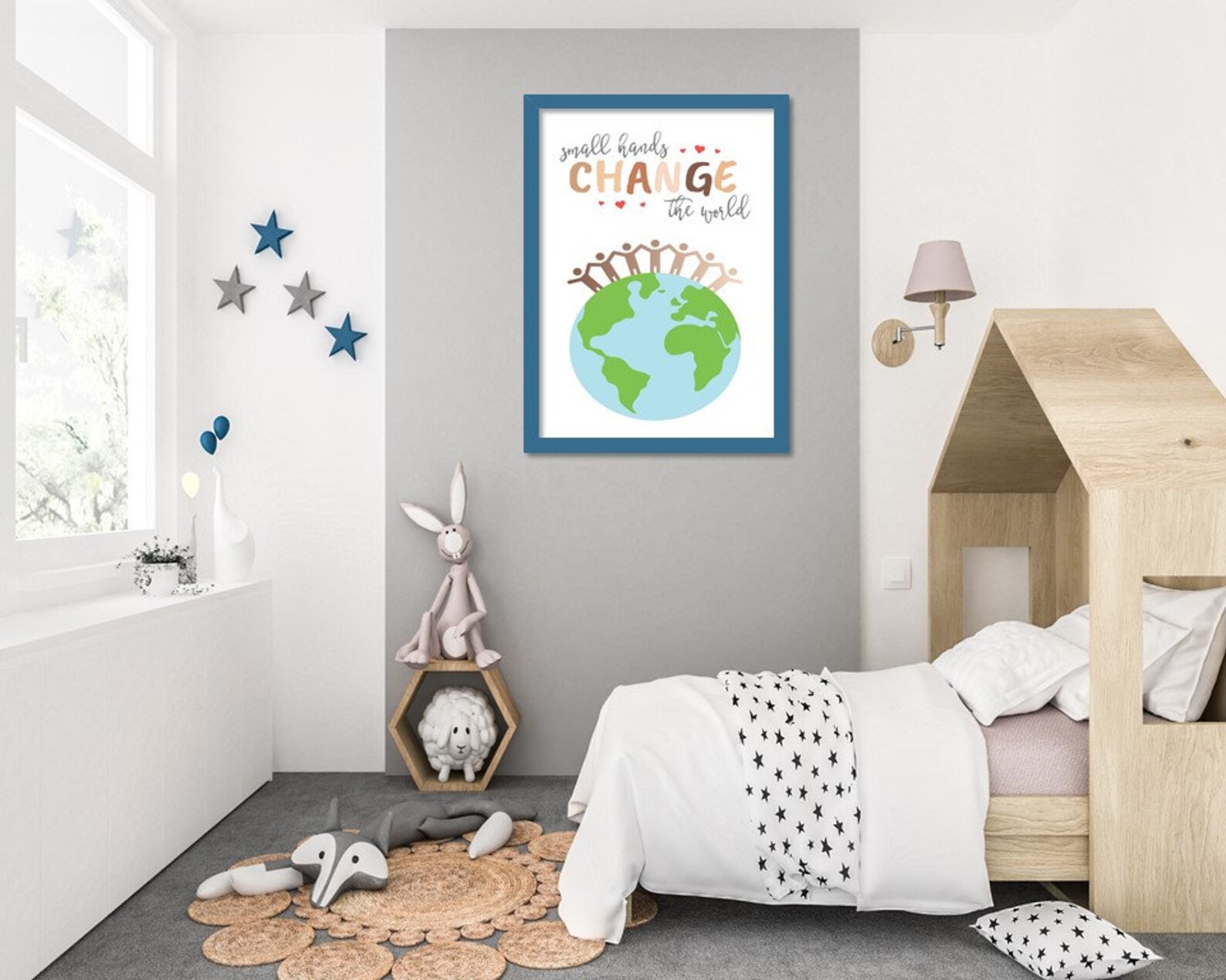 Small Hands Change the World, Diversity Poster, Kids Positive ...