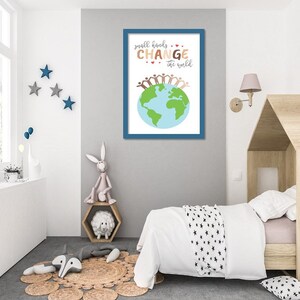Small Hands Change the World, Diversity Poster, Kids Positive ...