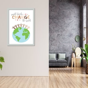 Small Hands Change the World, Diversity Poster, Kids Positive ...