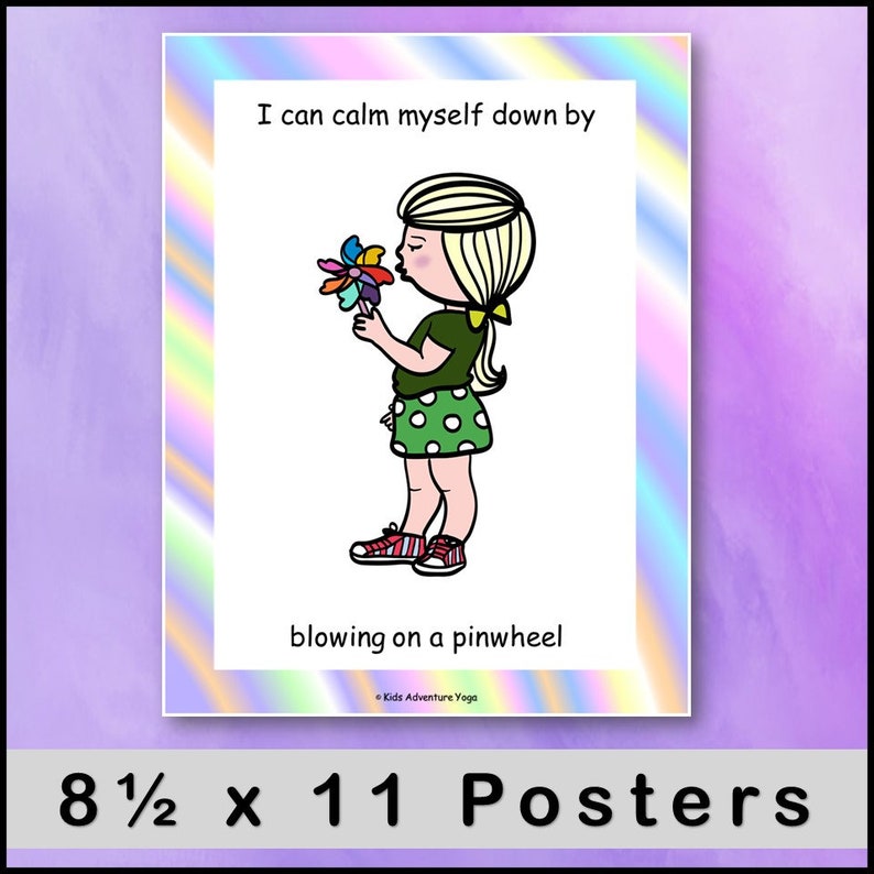 Calm Down Strategies Posters for Kids, Self-regulation Skills, Coping ...