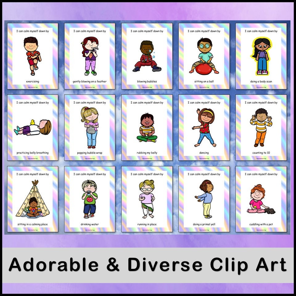 Calm Down Strategies Posters for Kids, Self-regulation Skills, Coping ...