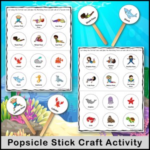Ocean Kids Yoga Games, Pose Cards, Spinner & Dice (PDF Download) - Etsy