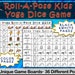 Kids Yoga Dice Game, 36 Different Poses, Fitness Game, Kids Yoga Class ...