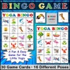 Forest Animals Kids Yoga Games and Activities Set, Coloring Pages ...