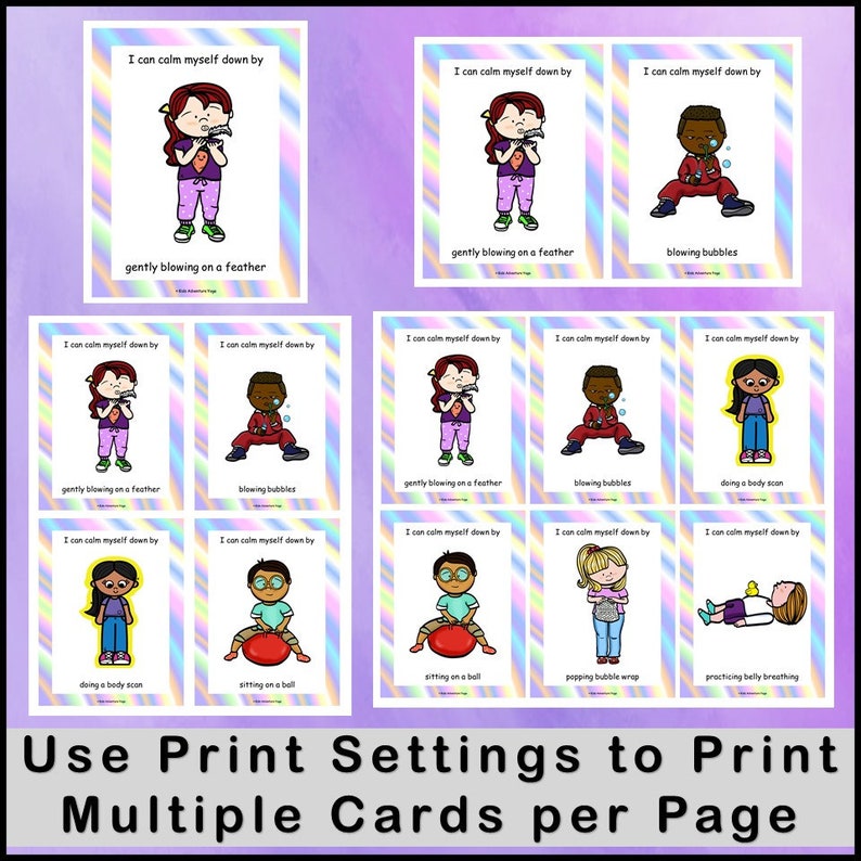 Calm Down Strategies Posters for Kids, Self-regulation Skills, Coping ...