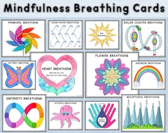 Positive Affirmations Kids Mindfulness Breathing Exercises Activity ...
