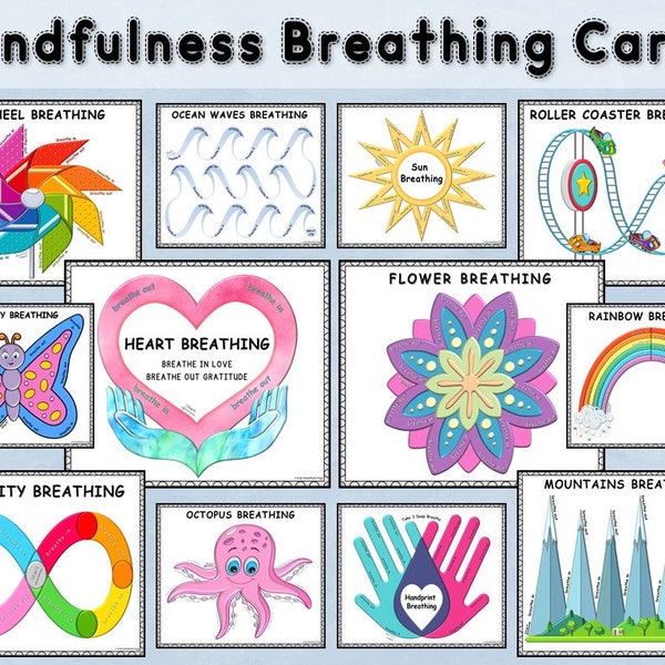 Finger Tracing Calming Cards - Etsy