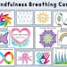 Kids Mindfulness Breathing Exercises Activities Cards, Finger Tracing ...