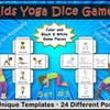 Ocean Kids Yoga Games and Activities Set, Coloring Pages, Spinner Game ...