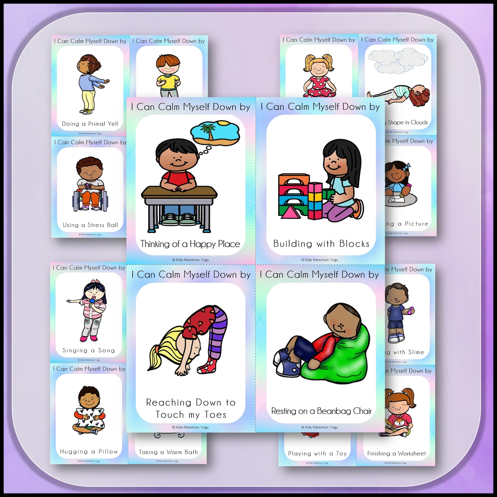 Calm Down Strategies Cards for Kids Self-regulation Coping | Etsy