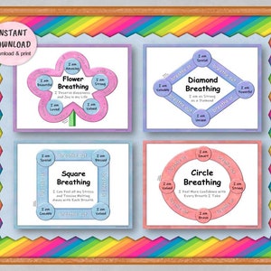 Positive Affirmations Kids Mindfulness Breathing Exercises Activity ...