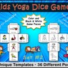 Ocean Kids Yoga Games and Activities Set, Coloring Pages, Spinner Game ...