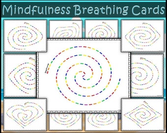Mindfulness Breathing Exercises Activities Set Great for | Etsy UK