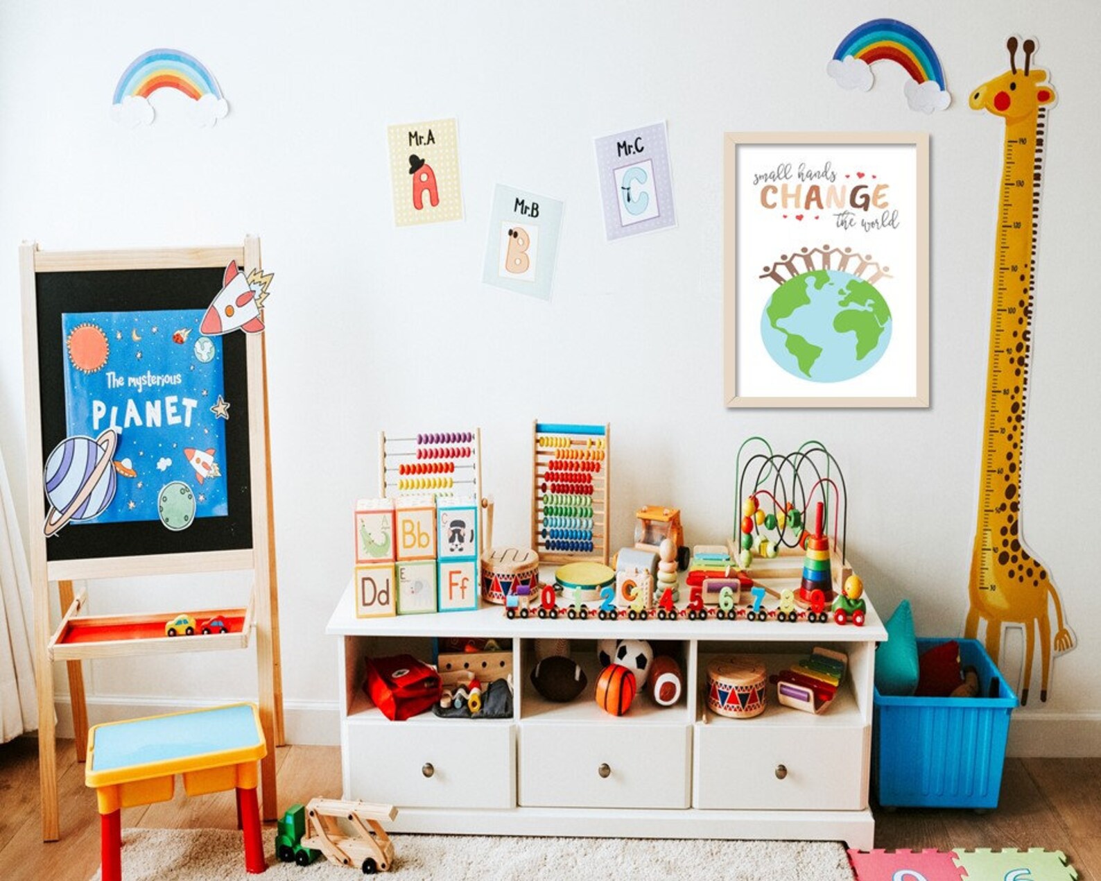 Small Hands Change the World, Diversity Poster, Kids Positive ...