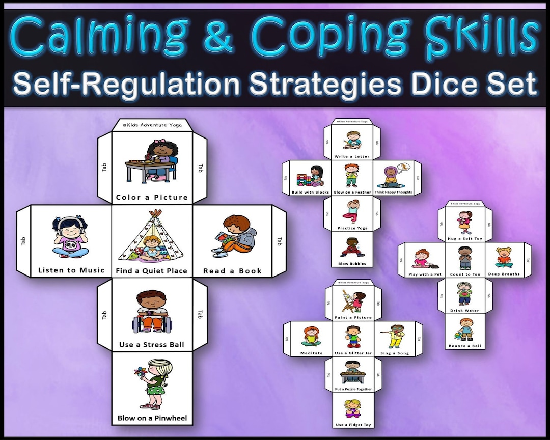 Calm Down Dice Game, Self-regulation & Coping Skills (PDF Pattern) - Etsy