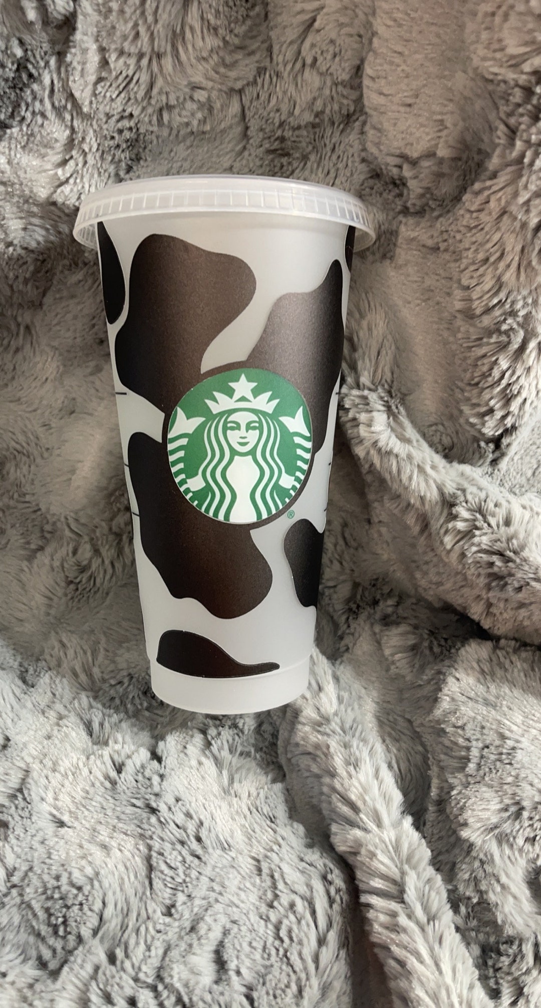 Cow Print Starbucks Cup - Etsy