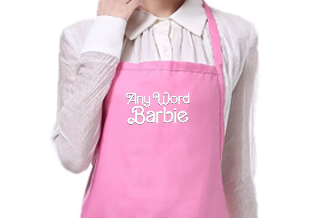 Barbie Apron Weird Barbie Any Custom Name or Word - Etsy