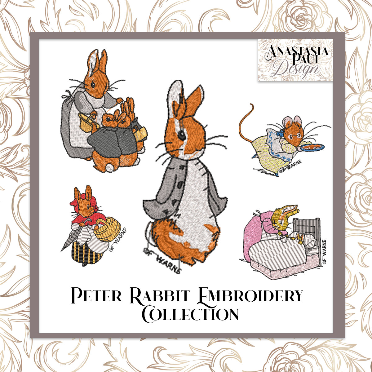 Peter Rabbit Embroidery Collection PES Files for Brother - Etsy Australia