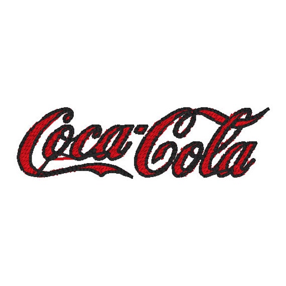 Coca Cola Retro Vintage Logo Brand Coke Embroidery PES File - Etsy
