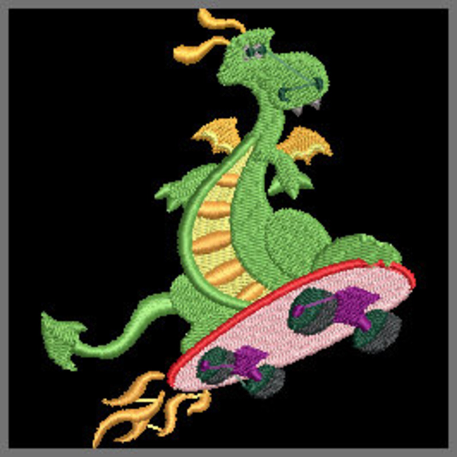 Dragon Adventure Embroidery Pack 6 X Pattern Digital PES File - Etsy