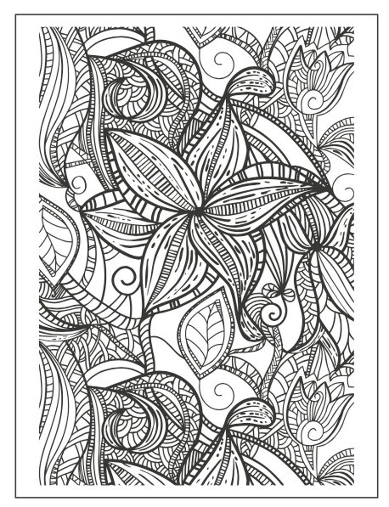 100+ High Quality Adult Coloring Pages - Etsy