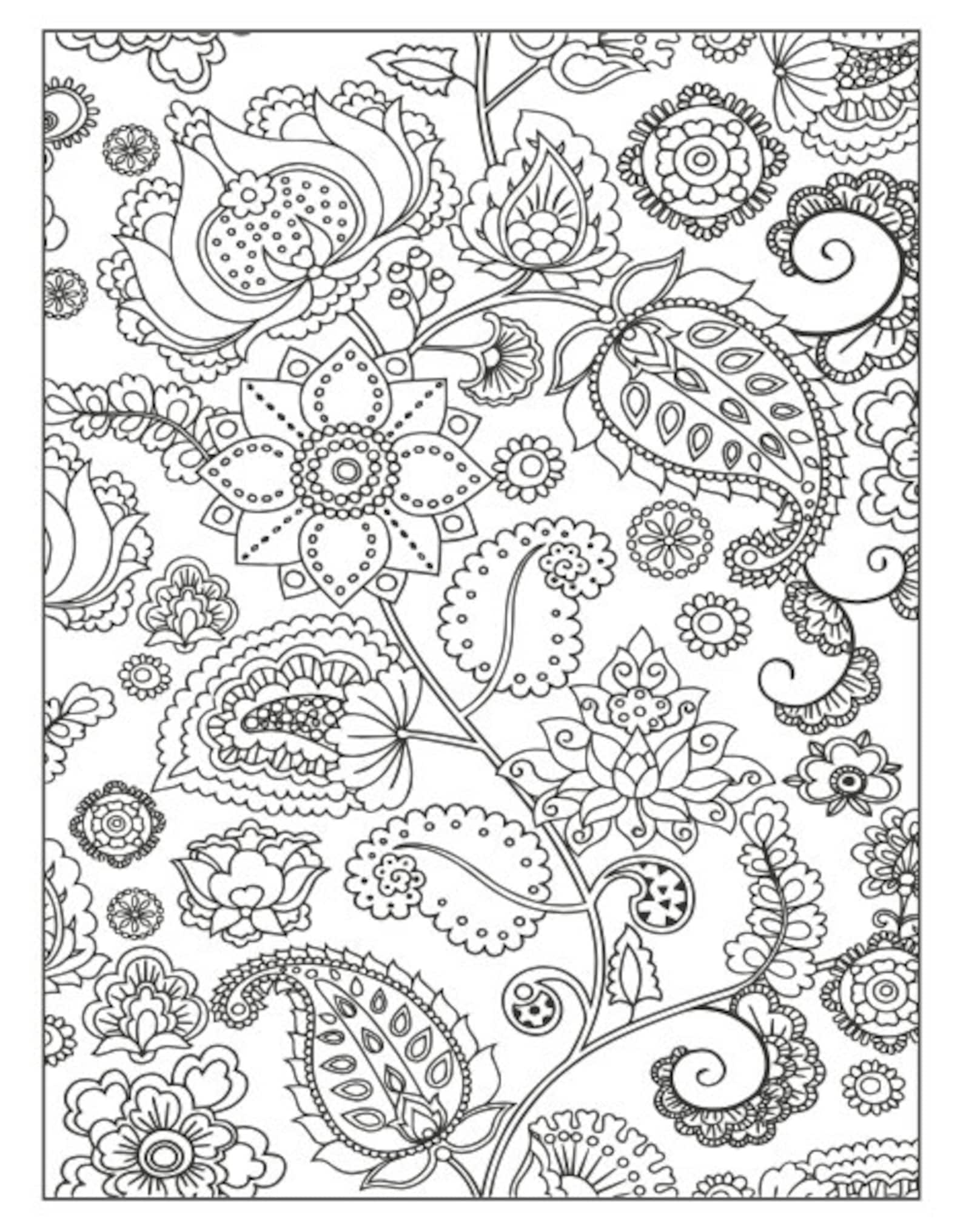 100+ High Quality Adult Coloring Pages - Etsy