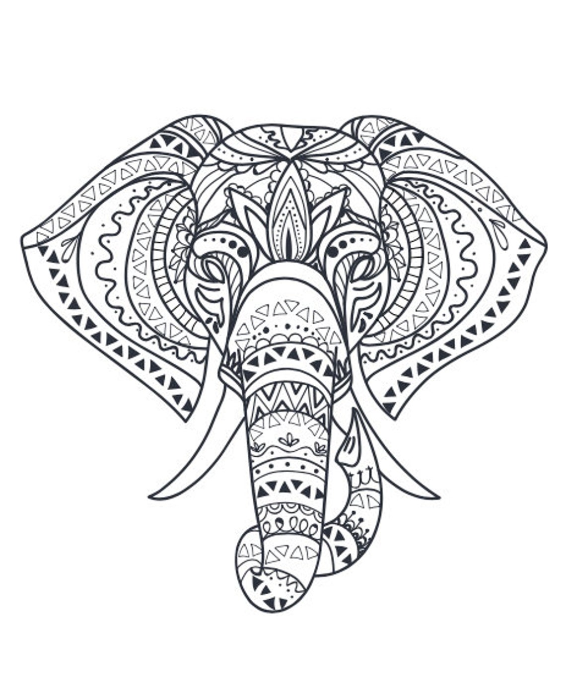 100 High Quality Adult Coloring Pages - Etsy