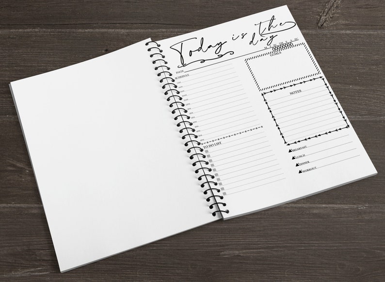 Today is the day Printable Planner Page Instant download | Etsy