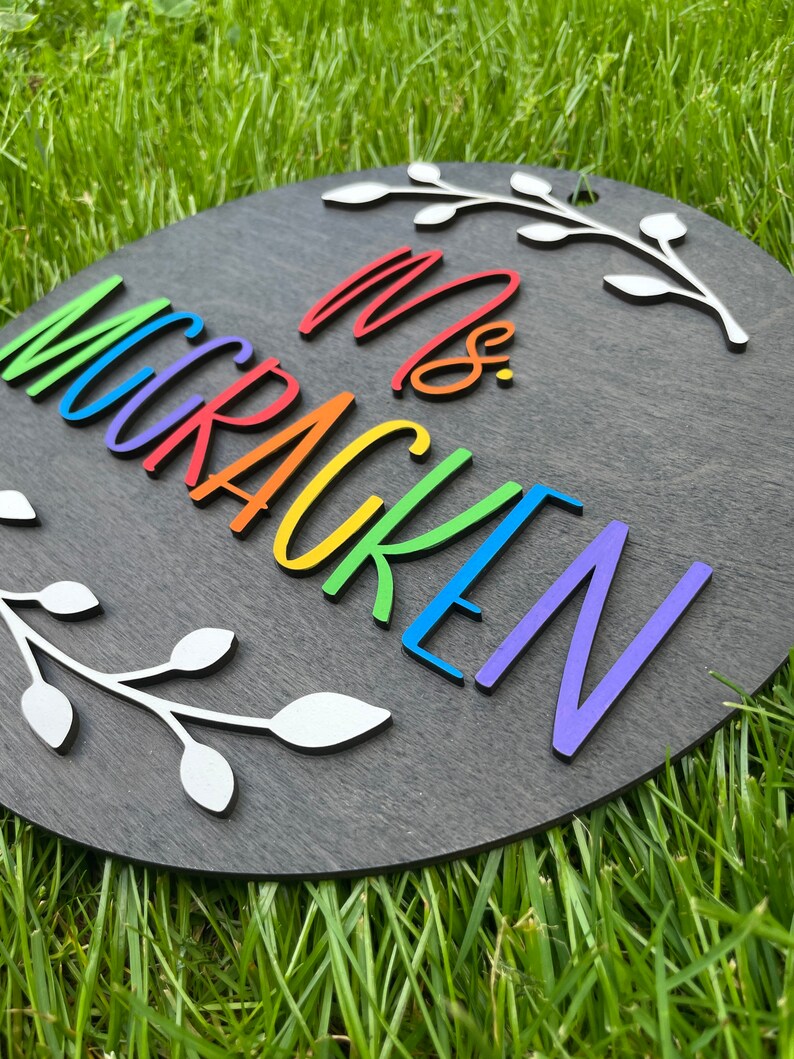 Teacher Sign Wooden Teacher Sign Teacher Classroom Sing - Etsy