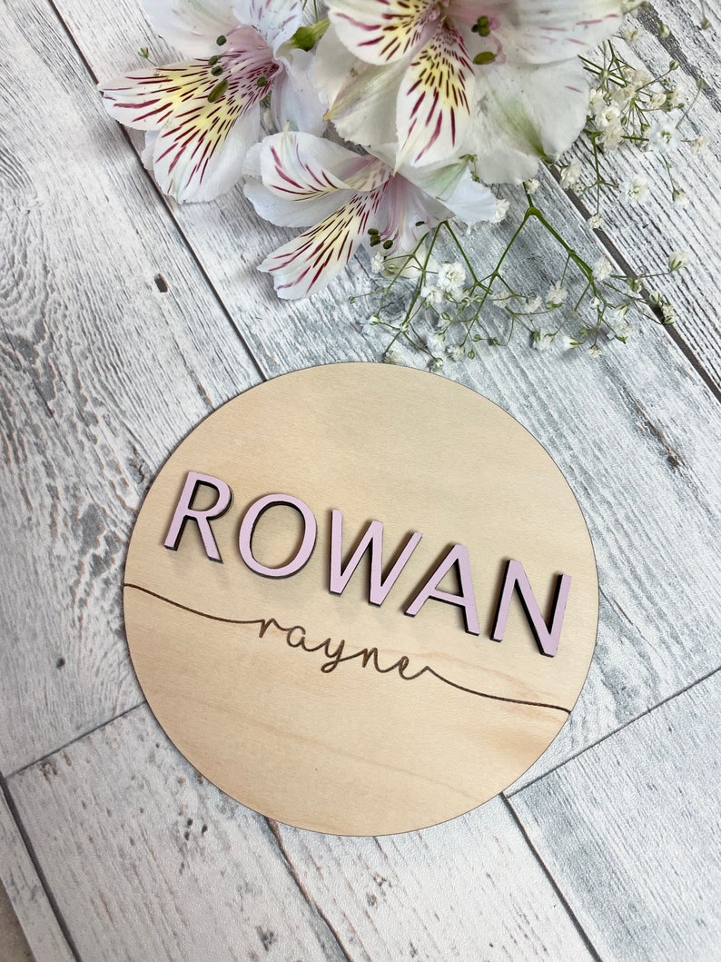 Wooden Baby Hospital Sign, Baby Name Announcement, Wooden Nursery Sign ...