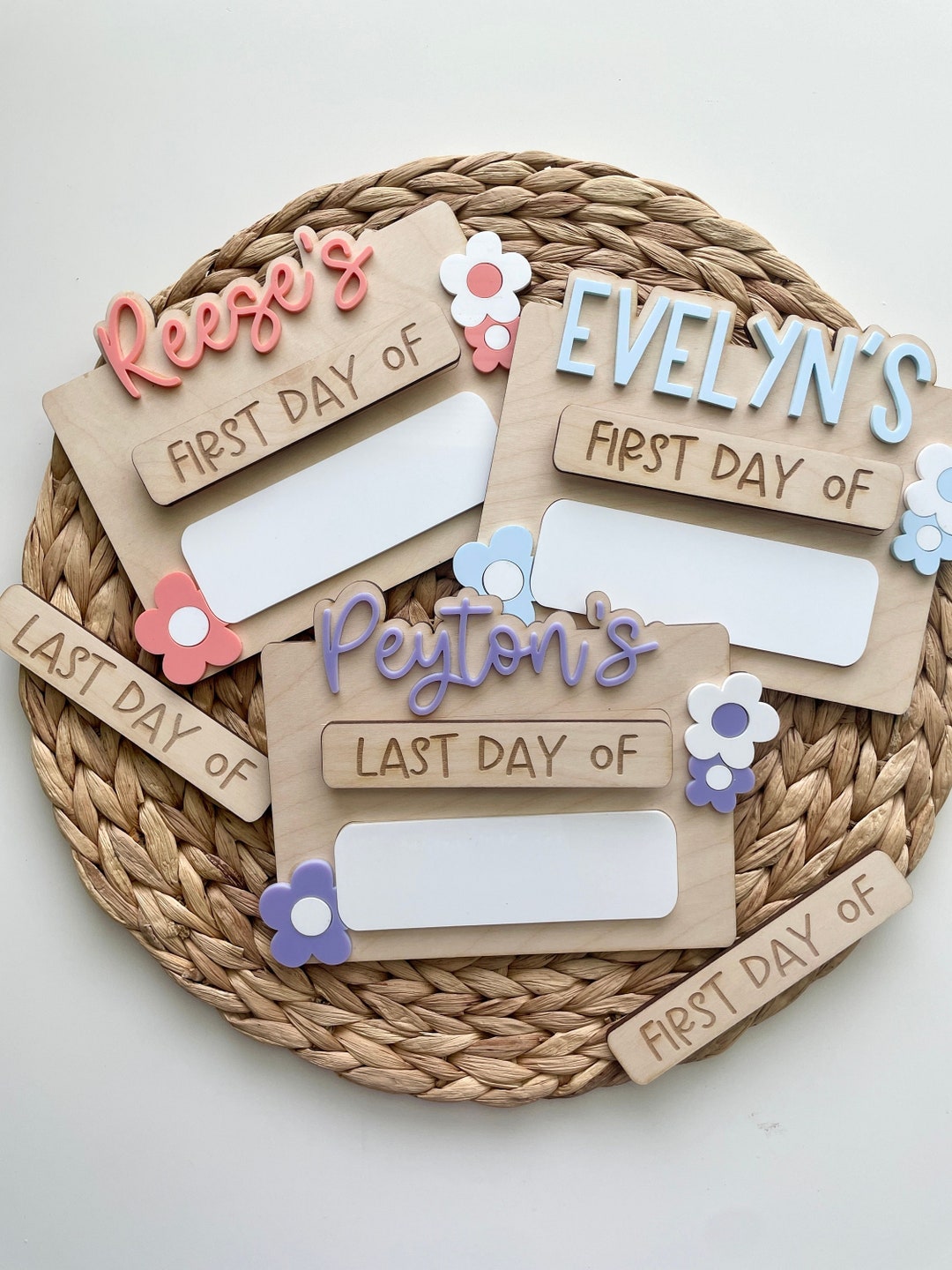 First Day and Last Day of School Sign Reusable, First Day of School ...