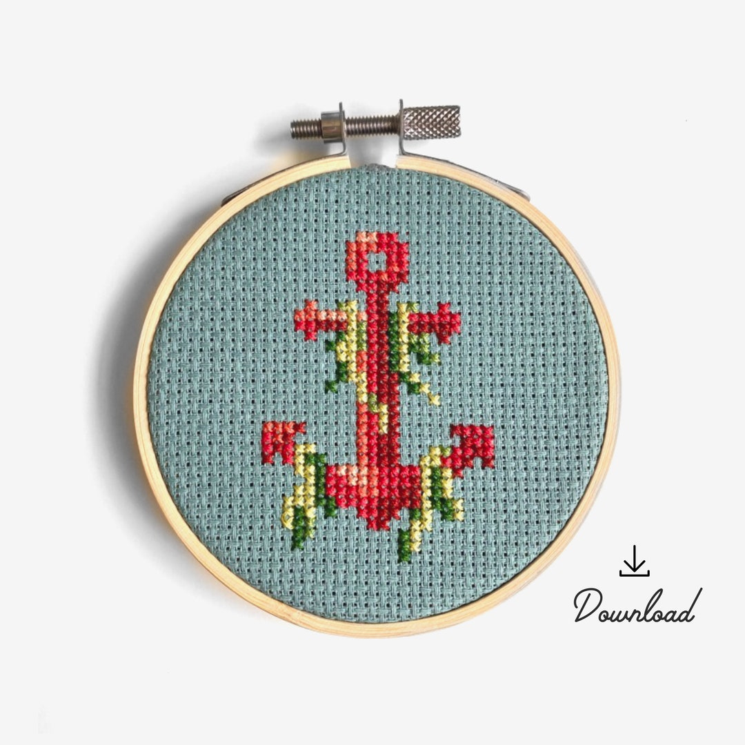 Sunken Anchor - Cross Stitch Pattern - Etsy