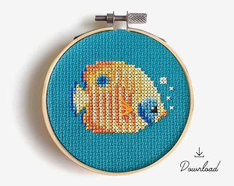 Babel Fish Cross Stitch Pattern Hitchhiker's Guide to the - Etsy