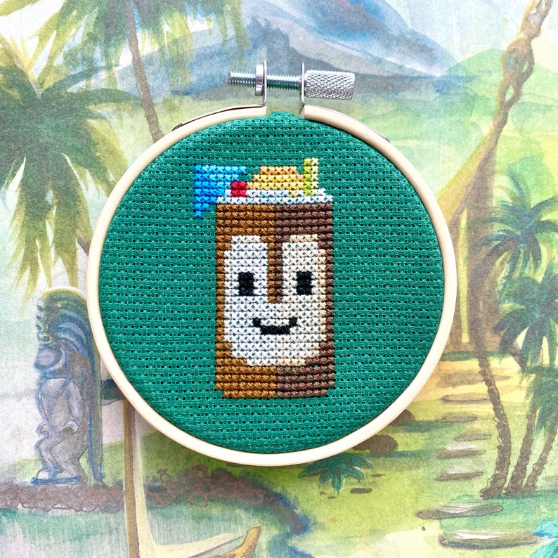 Tiki Bob Cross Stitch Pattern - Etsy