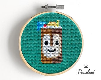 Tiki Skull Cross Stitch Pattern | Etsy