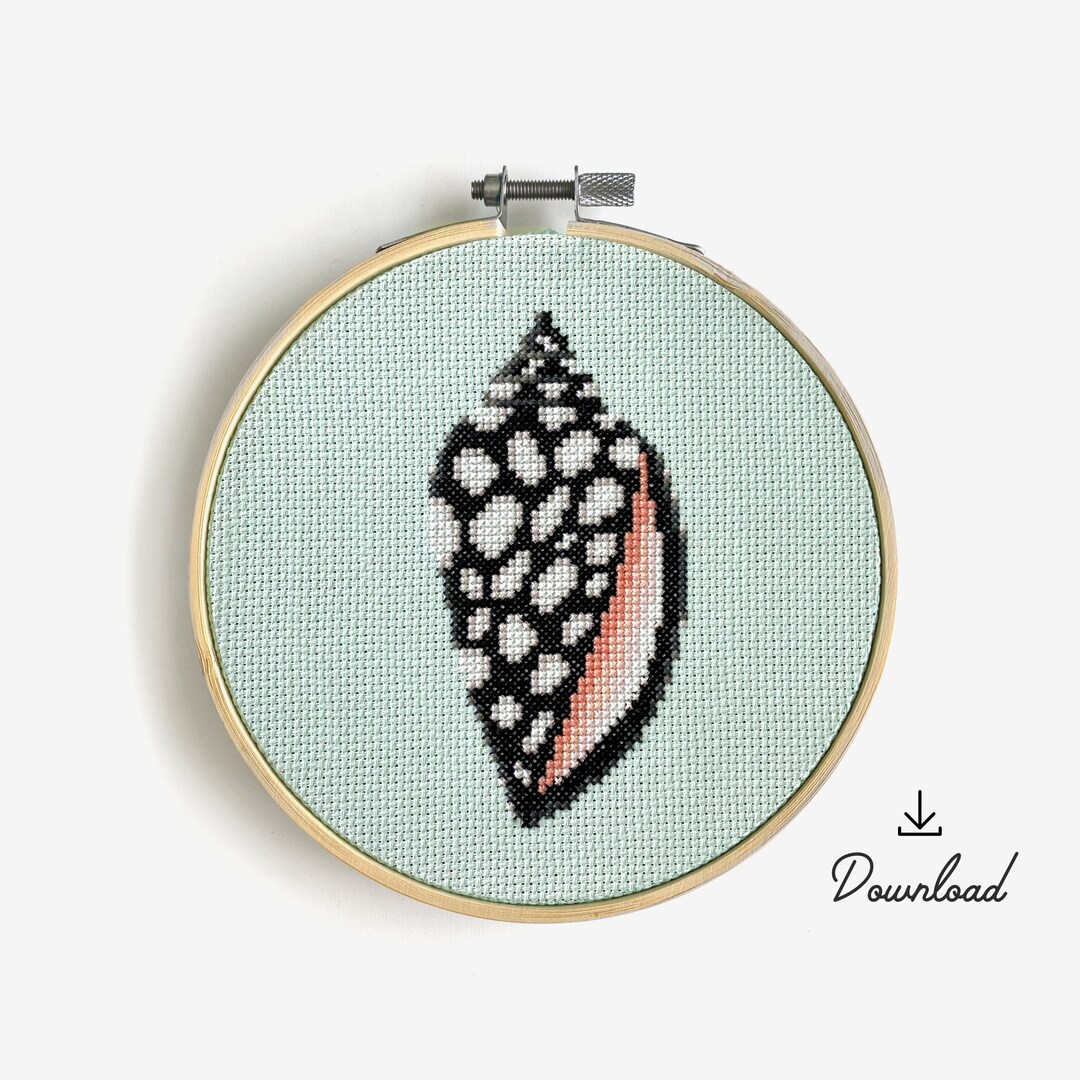 Tropical Shell - Cross Stitch Pattern - Etsy