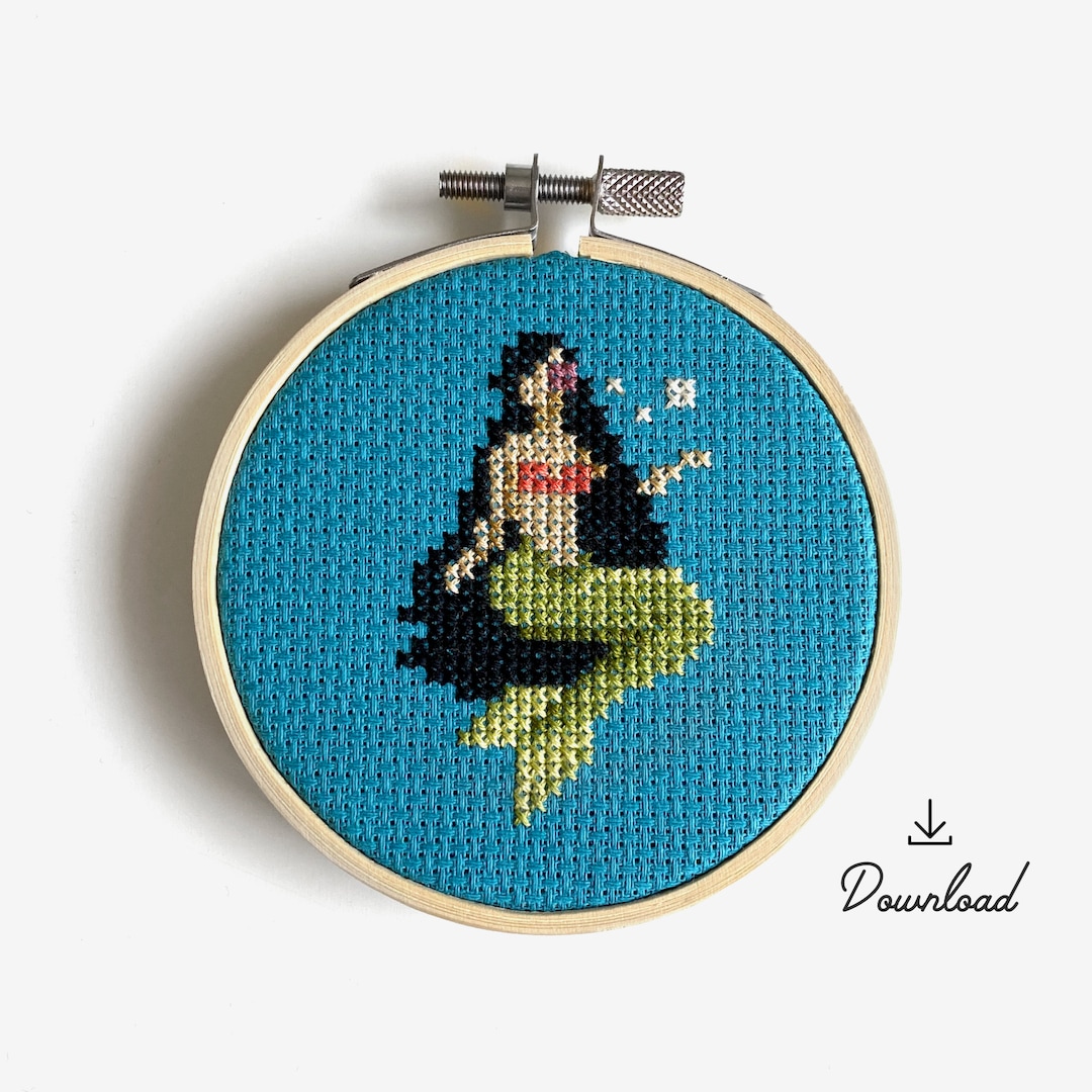 Mermaid - Cross Stitch Pattern - Etsy