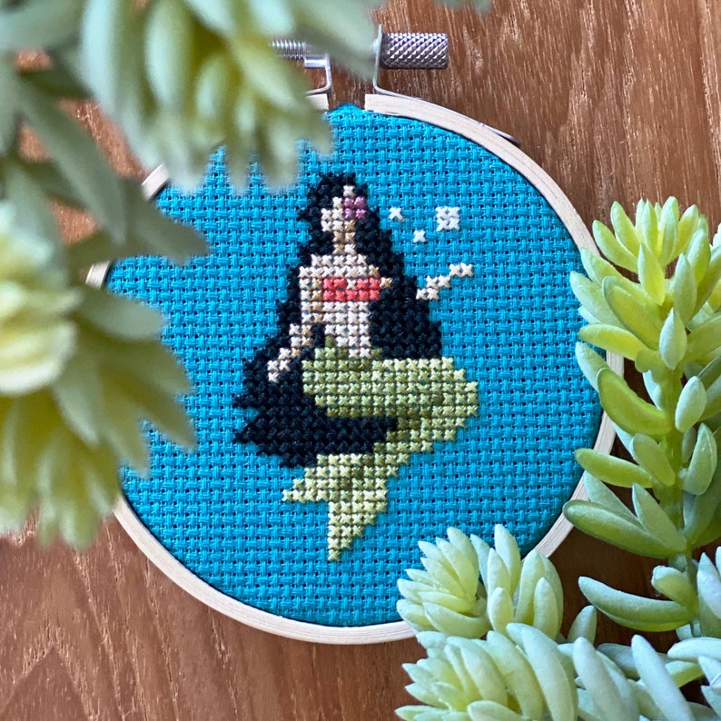 Mermaid Cross Stitch Pattern | Etsy